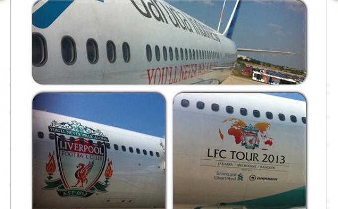 Liverpool Gunakan Pesawat Khusus Garuda Indonesia - TribunNews.com