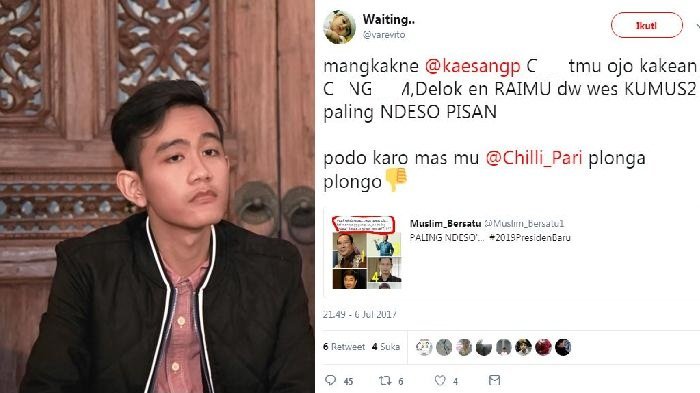 Kaesang Disebut Ndeso dan Plonga-plongo Mirip Dirinya, Gibran Rakabuming Balas dengan Kalimat ...