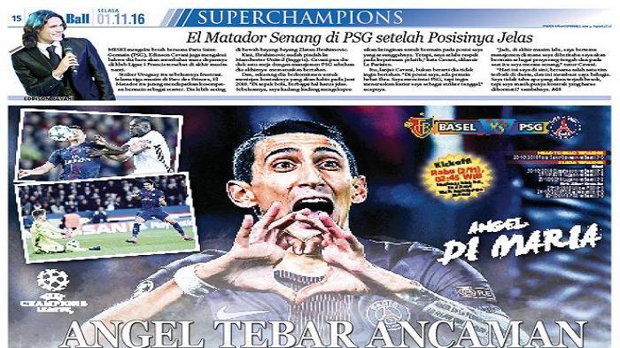 Angel di Maria akan Tebar Ancama di Kandang Basel - TribunNews.com