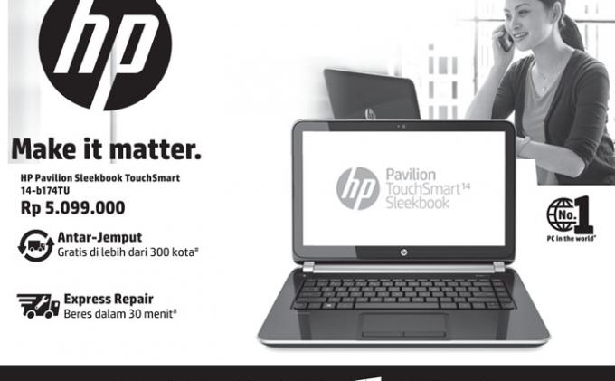 Notebook HP Touchsmart 14",Harga Miring Performa Bikin Pangling ...