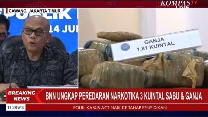 BNN Ungkap Peredaran 3 Kuintal Sabu dan Ganja dalam 1 Bulan Terakhir, 4 ...