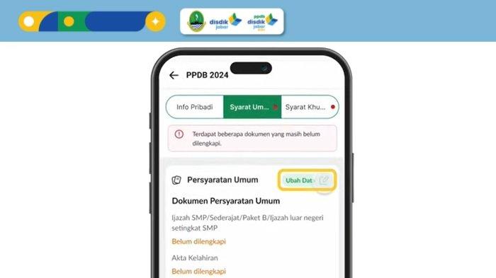 Cara Mengisi Persyaratan Umum PPDB Jabar 2024 di Aplikasi Sapawarga ...