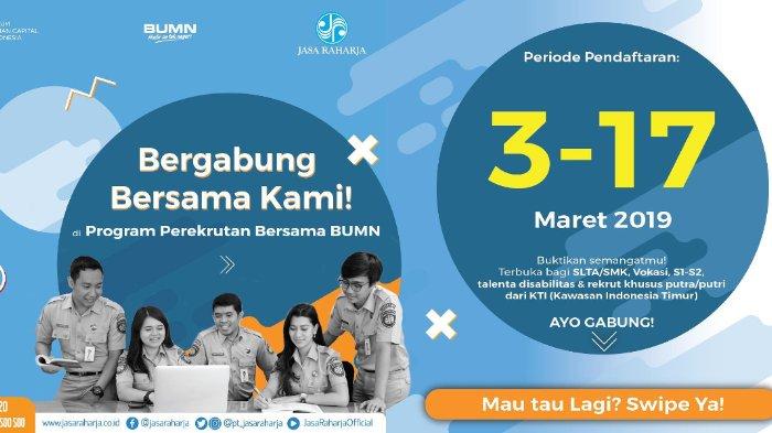 Rekrutmen Bersama BUMN 2019 - Pendaftaran Lowongan PT Jasa Raharja, Cek ...
