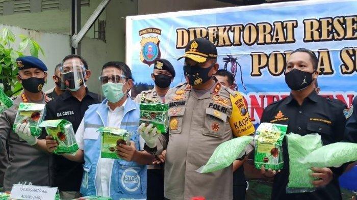 Ungkap Kasus Narkoba Jaringan Medan - Jakarta, Polda Sumut Sita 100 Kg Sabu dan 5 Ribu Pil ...