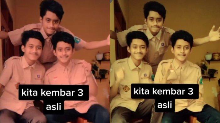 VIRAL Video TikTok Pemuda Kembar 3 Asal Surabaya, Akui Sering Jadi ...