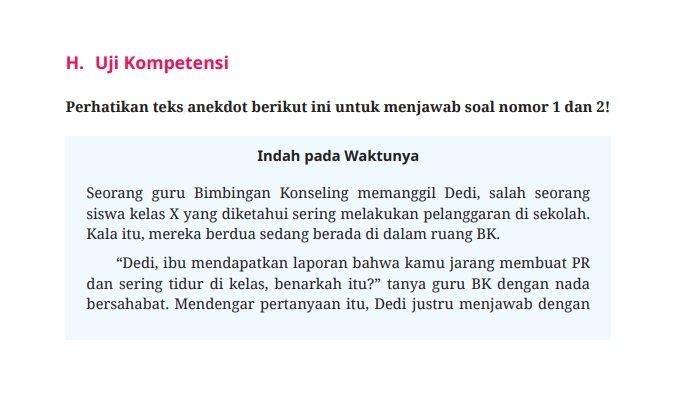 Kunci Jawaban Bahasa Indonesia Kelas 10 Halaman 70-75 Kurikulum Merdeka Edisi Revisi, Uji ...