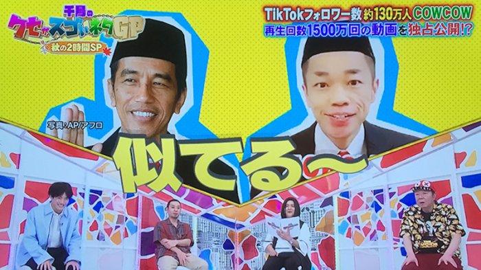 Pelawak Jepang ini Pakai Peci dan Jas Hitam Menirukan Wajah Presiden ...
