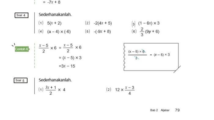 Kunci Jawaban Matematika Kelas 7 Halaman 79 Kurikulum Merdeka: Perkalian Bentuk Aljabar ...