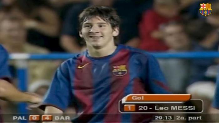 Unik, Gol Pertama Lionel Messi Berbeda dari yang Tercatat di Sejarah ...