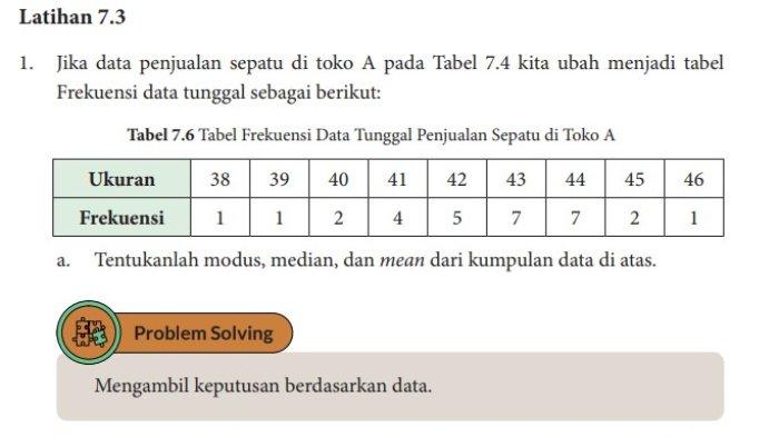 Kunci Jawaban Matematika Kelas 10 Halaman 192 193 Kurikulum Merdeka, Latihan 7.3 - TribunNews.com