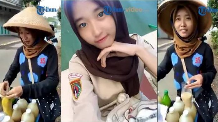 Viral Gadis Cantik Penjual Jamu Keliling, Ternyata ini Identitas Aslinya - TribunNews.com