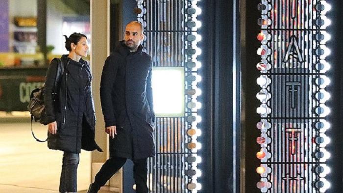 Pep Guardiola dan Istri Makan Malam Romantis - TribunNews.com
