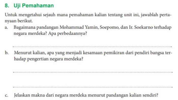 Kunci Jawaban PKN Kelas 10 Halaman 26 27 Kurikulum Merdeka: Uji Pemahaman Unit 1 Bagian 1 ...