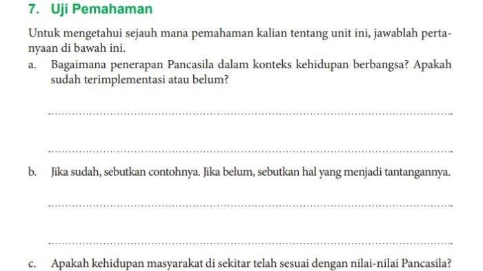 Kunci Jawaban PKN Kelas 10 Halaman 37 Kurikulum Merdeka: Uji Pemahaman Unit 2 Bagian 1 ...