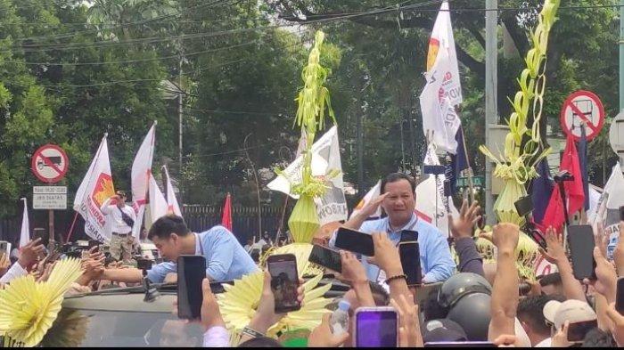 Ikut Iringi Pendaftaran ke KPU RI, Projo Teriak Prabowo-Gibran Menang 1 Putaran - TribunNews.com