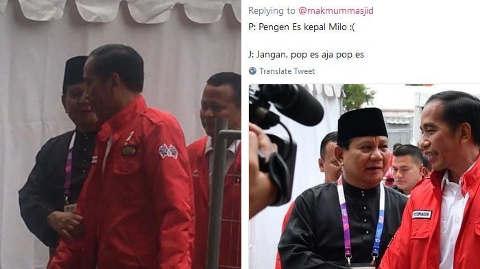 Deretan Meme Saat Prabowo Gandeng Tangan Jokowi Mau Lihat Pencak Silat ...