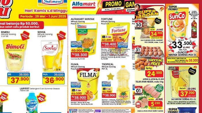 Katalog Promo JSM Alfamart, Indomaret, dan Superindo 30 Mei-1 Juni 2025: Minyak Goreng 2L Rp33 ...