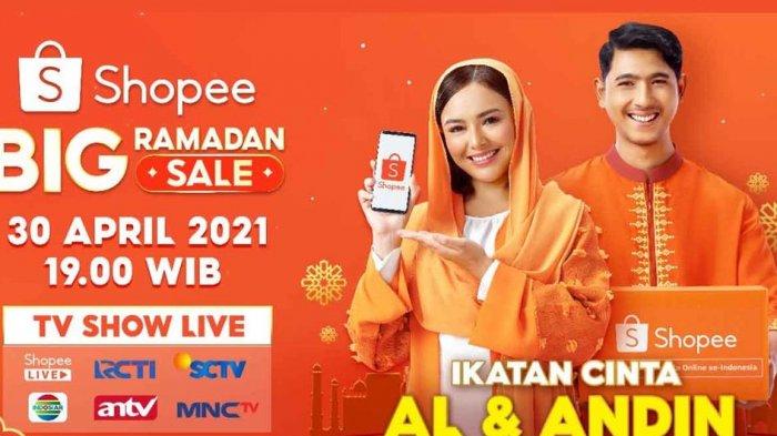 Shopee Big Ramadhan Sale TV Show Hadirkan Pasangan Ikatan Cinta - TribunNews.com