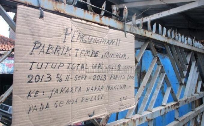 Seluruh Pengusaha Tahu dan Tempe di Sleman Mogok Produksi - TribunNews.com