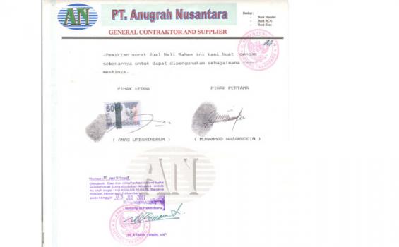 Isi Surat Perjanjian Anas-Nazar Lengkap - TribunNews.com