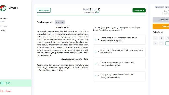 Cara Akses Simulasi SSE UM-PTKIN 2025, Latihan Persiapan Ujian Masuk PTKIN Online - TribunNews.com