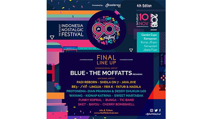 The 90s FESTIVAL: Sajian Komplit Nuansa 90an Yang Tak Luput Di Kenang ...