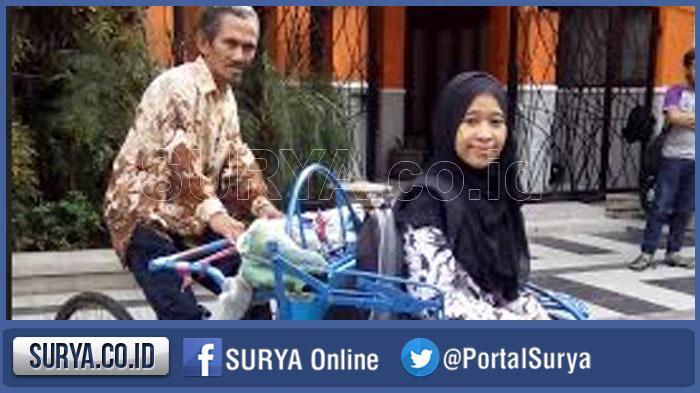 Kisah Heni Fitria, Anak Tukang Becak yang Jadi Lulusan Sarjana dari Malaysia - TribunNews.com