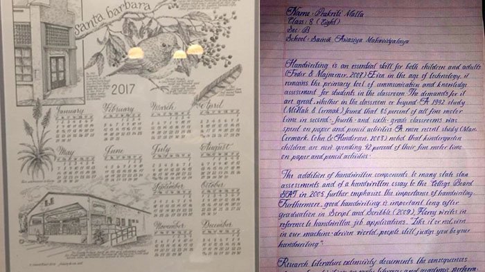 6 Orang dengan Tulisan Tangan Paling Rapi Sedunia, Hampir Sama Font ...