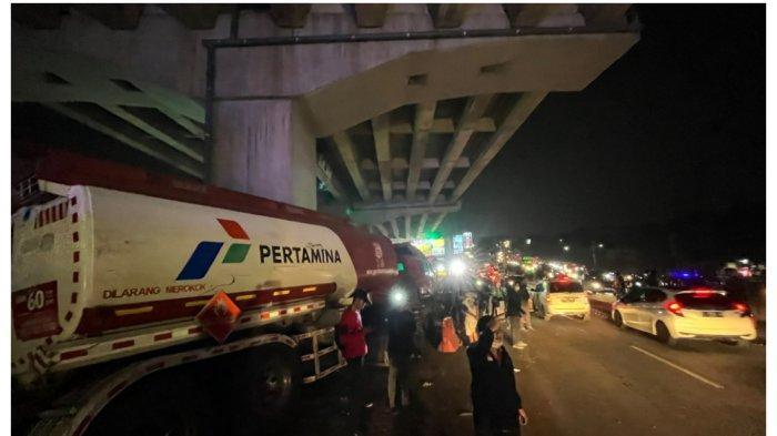 Polisi Tetapkan Sopir dan Kernet Truk Tangki Pertamina Jadi Tersangka Kecelakaan Maut di Cibubur ...