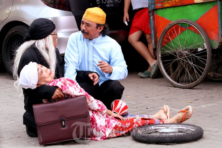 Suasana syuting sinetron 'Si Cemong', Foto 6 #754721 - TribunNews.com