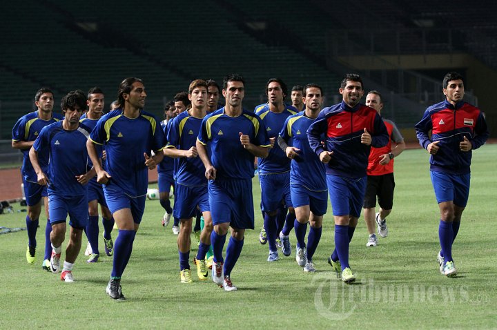 Latihan Timnas Iraq, Foto 5 #889981 - TribunNews.com