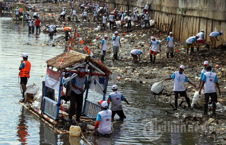Aksi Ciliwung Bersih, Foto 3 #955172 - TribunNews.com