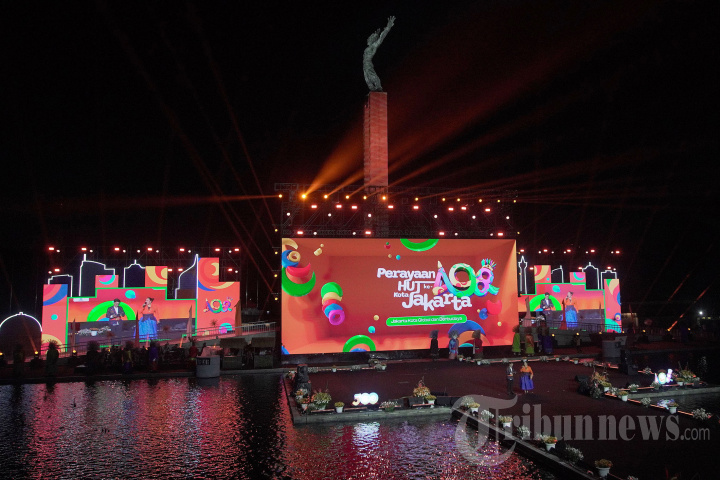 Malam Puncak Perayaan HUT ke-498 Jakarta, Foto 1 #2021322 - TribunNews.com