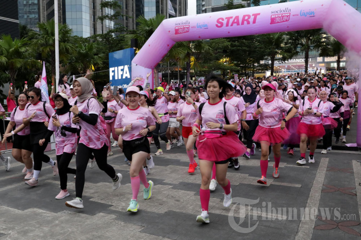 SociollaBestie Pink Run 2025, Foto 3 #2015432 - TribunNews.com