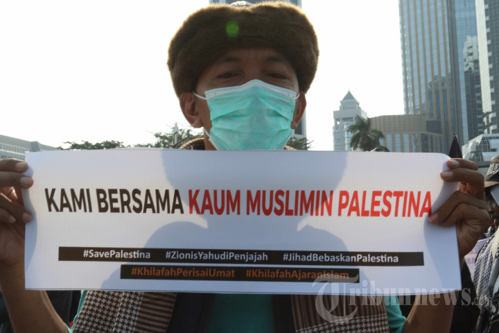 Aksi Damai Palestina Memanggil, Foto 6 #1980404 - TribunNews.com