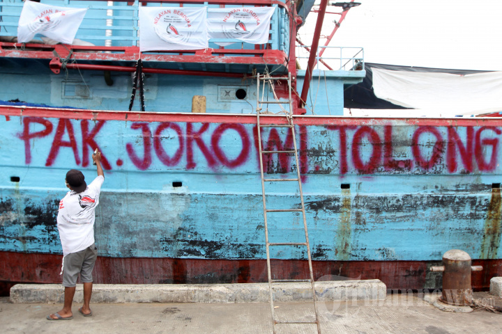 Aksi Mogok Kerja Nelayan, Foto 2 #1895844 - TribunNews.com