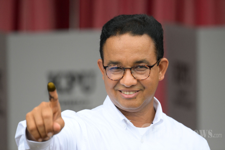 Anies Baswedan Gunakan Hak Pilih Pada Pemilu 2024 Foto 6 1990558