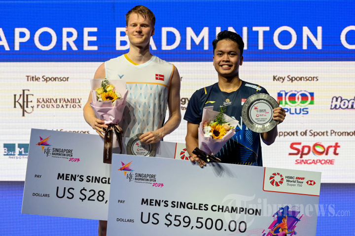 Anthony Ginting Juara Singapore Open 2023, Foto 7 #1968417 - TribunNews.com