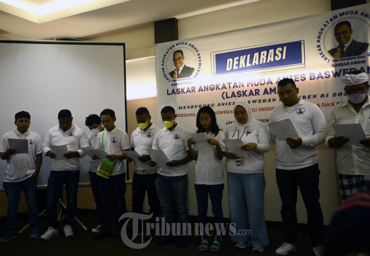 Deklarasi Laskar AMAN Anies Baswedan Calon Presiden 2024, Foto 3 #1948693 - TribunNews.com