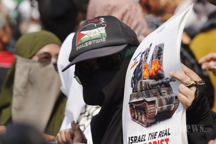 Demo Dukungan untuk Palestina di Kedubes Amerika Serikat, Foto 9 #1980071 - TribunNews.com