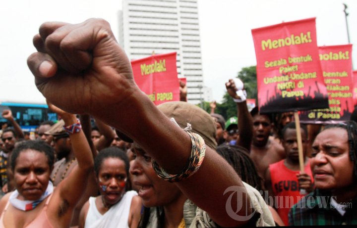 Demonstrasi Tuntut Papua Merdeka, Foto 6 #1447931 - TribunNews.com