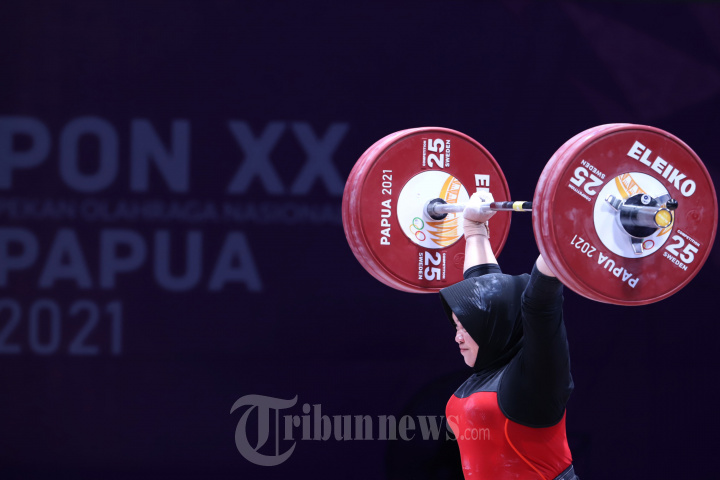 Diah Ayu Sumbang Medali Emas Cabor Angkat Besi PON XX Papua, Foto 1 #1896674 - TribunNews.com
