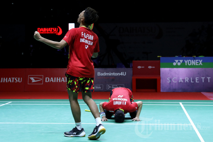 Fajar/Rian Juara Ganda Putra Indonesia Masters 2022, Foto 7 #1927165 - TribunNews.com
