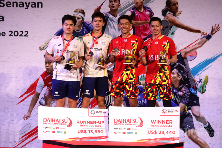 Fajar/Rian Juara Ganda Putra Indonesia Masters 2022, Foto 14 #1927172 - TribunNews.com