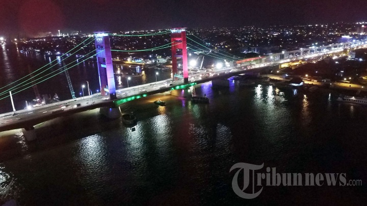 Foto Aerial Jembatan Ampera, Foto 9 #1704536 - TribunNews.com
