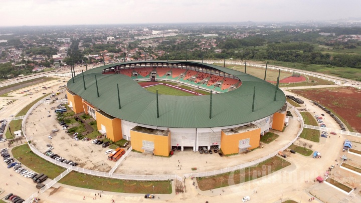 Foto Aerial Stadion Pakansari Bogor, Foto 1 #1693824 - TribunNews.com