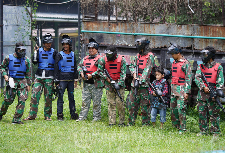 FWP PMJ Bersama IJTI Depok Bermain Paint Ball di TPP, Foto 3 #1941294 ...
