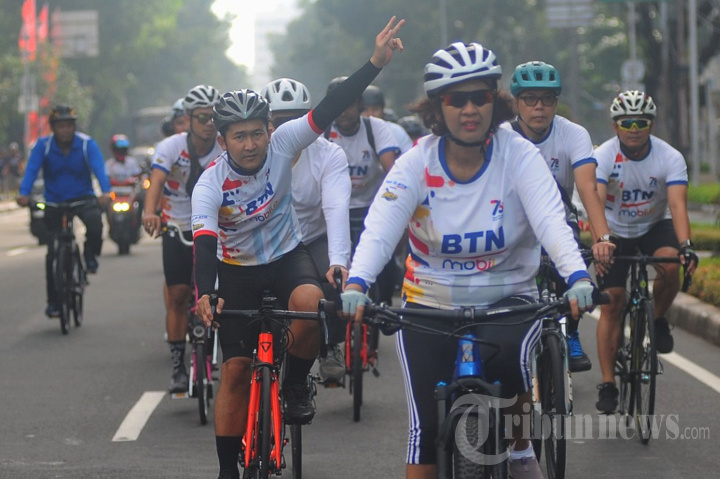 Gowes Bareng HUT Ke73 BTN, Foto 3 #1957757 - TribunNews.com