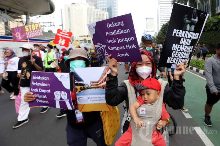 Kampanye Stop Kekerasan Terhadap Perempuan dan Anak, Foto 1 #1943309 - TribunNews.com