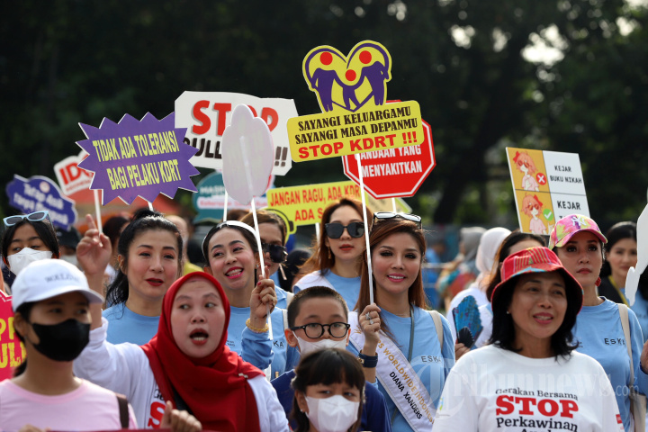Kampanye Stop Kekerasan Terhadap Perempuan dan Anak, Foto 5 #1943320 - TribunNews.com